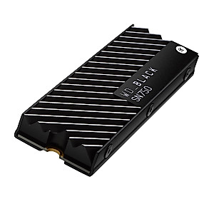 Western Digital WD Black SN750 NVMe PCIE M.2 2280 GEN3 4TB (2TB x 2) PCI-Express Internal Gaming SSD with Heatsink 3D NAND, 3,400 MB/s - WDS200T3XHC