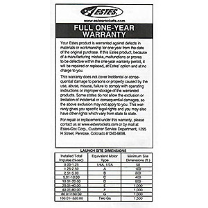United Model B6-0/B6-6 Engine Bulk Pack, Includes 24 Model Rocket Engines for Two-Stage Rockets