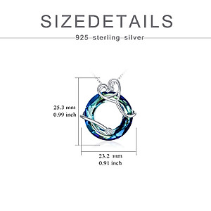 TOUPOP Nurse Gifts for Women s925 Sterling Silver Doctor Nursing Themed Necklace with Crystal Jewelry Gifts for Women Mom Student Doctor Nurse Grateful Birthday Mother's Day silver
