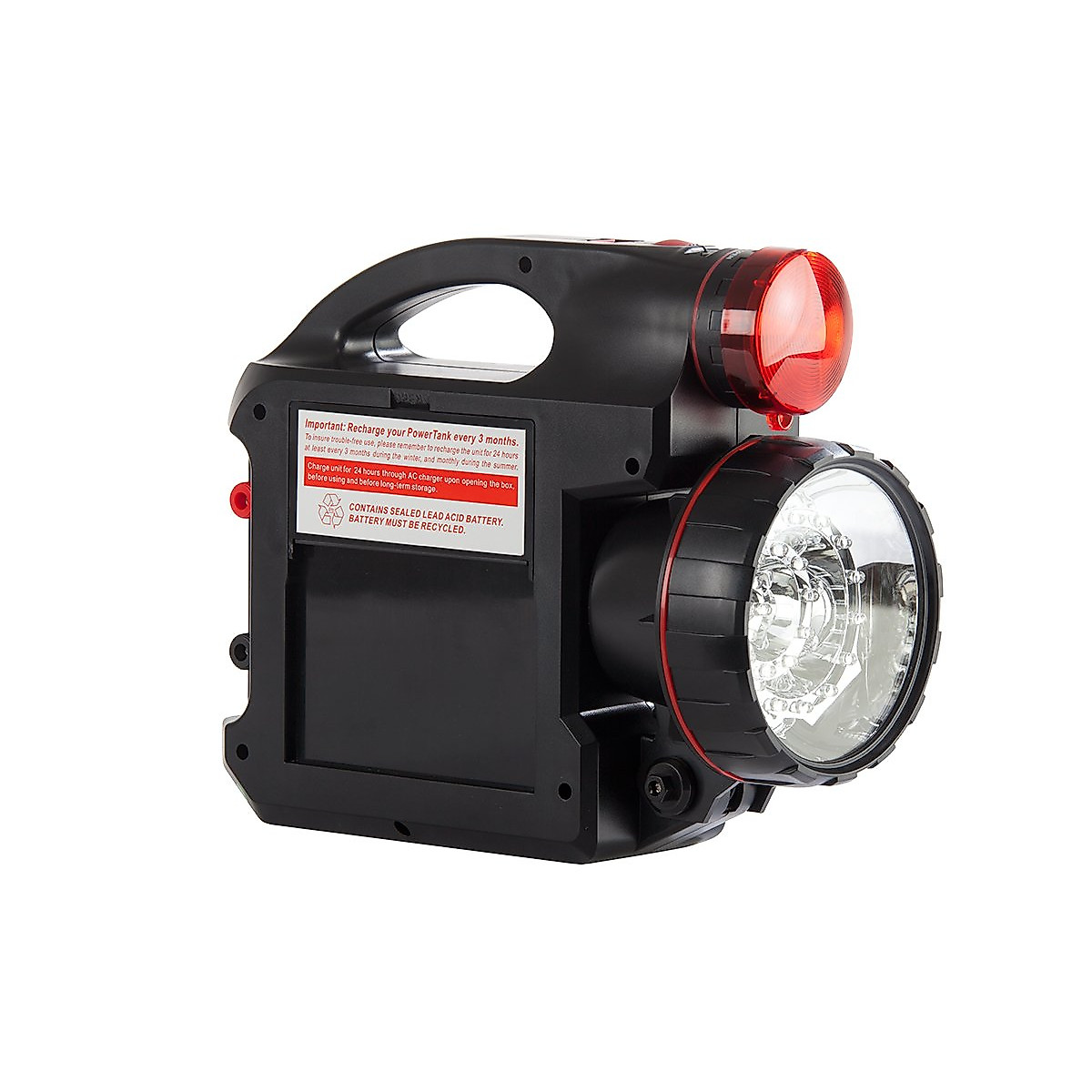 Celestron - PowerTank Telescope Battery - 12V Portable Power Supply - Emergency Kit - Red/White LED Flashlight - USB Ports & NexYZ 3-Axis Universal Smartphone Adapter