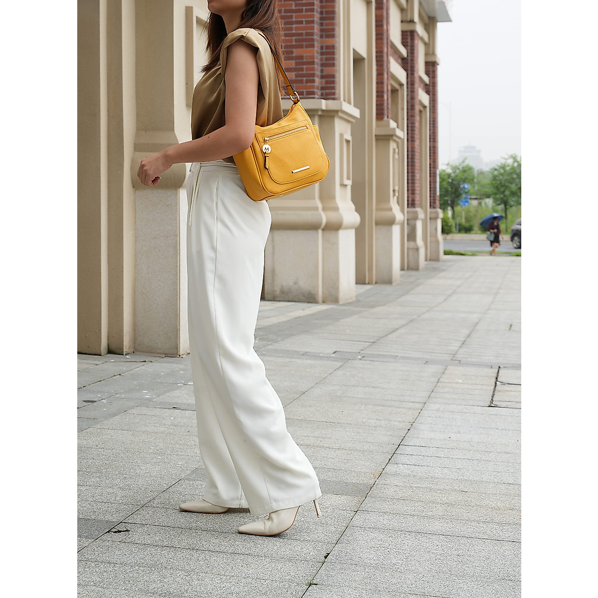 MKF Collection Crossbody Bag for Women,Vegan Leather Shoulder Bag Handbag Purse By Mia K Red