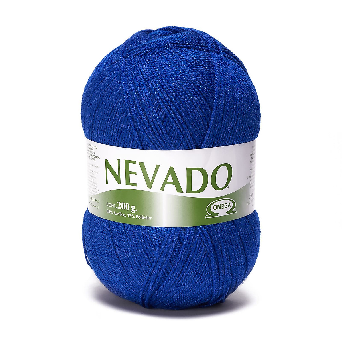 NEVADO [200grs] by Omega - Soft and Warm Knitting Yarn - Color 52-Royal Blue_68