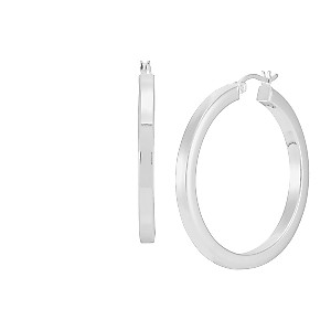 Silpada 'Rise and Shine' Tube Hoop Earrings in Sterling Silver