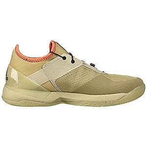 adidas Women's Adizero Ubersonic 3 Citified, Light Brown/Grey/True Orange, 7.5 M US
