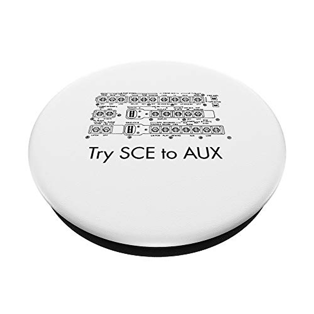Try SCE to AUX Apollo Space Race Rocket Science Astronaut PopSockets PopGrip: Swappable Grip for Phones & Tablets