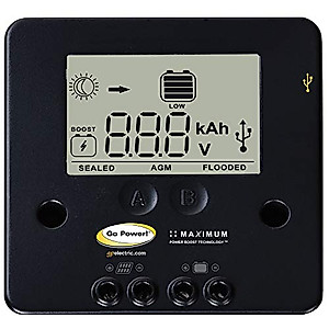 Go Power! GP-PWM-10-FM Digital Solar Controller , Black