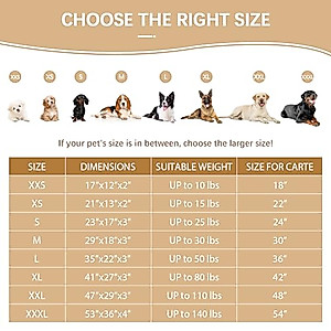 MIHIKK Large Dog Bed with Removable Washable Cover, Orthopedic Dog Crate Bed Large Breed, Waterproof Pet Bed, Big Flat Dog Beds Large Sized Dog Mattress, Dark Gray,36 inch