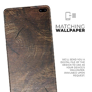 DesignSkinz Raw Wood Planks V7 Protective Vinyl Decal Wrap Skin Cover Compatible with The Samsung Galaxy S20 (Screen Trim & Back Glass Skin)