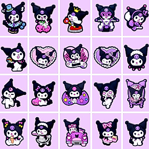 Fvrkiafa 20 PCS Shoe Charms for Girls Kids Women Teens, Girly Cute Kawaii Shoe Pins Accessories Decorations, Party Favors Birthday Gifts Cute Stuff