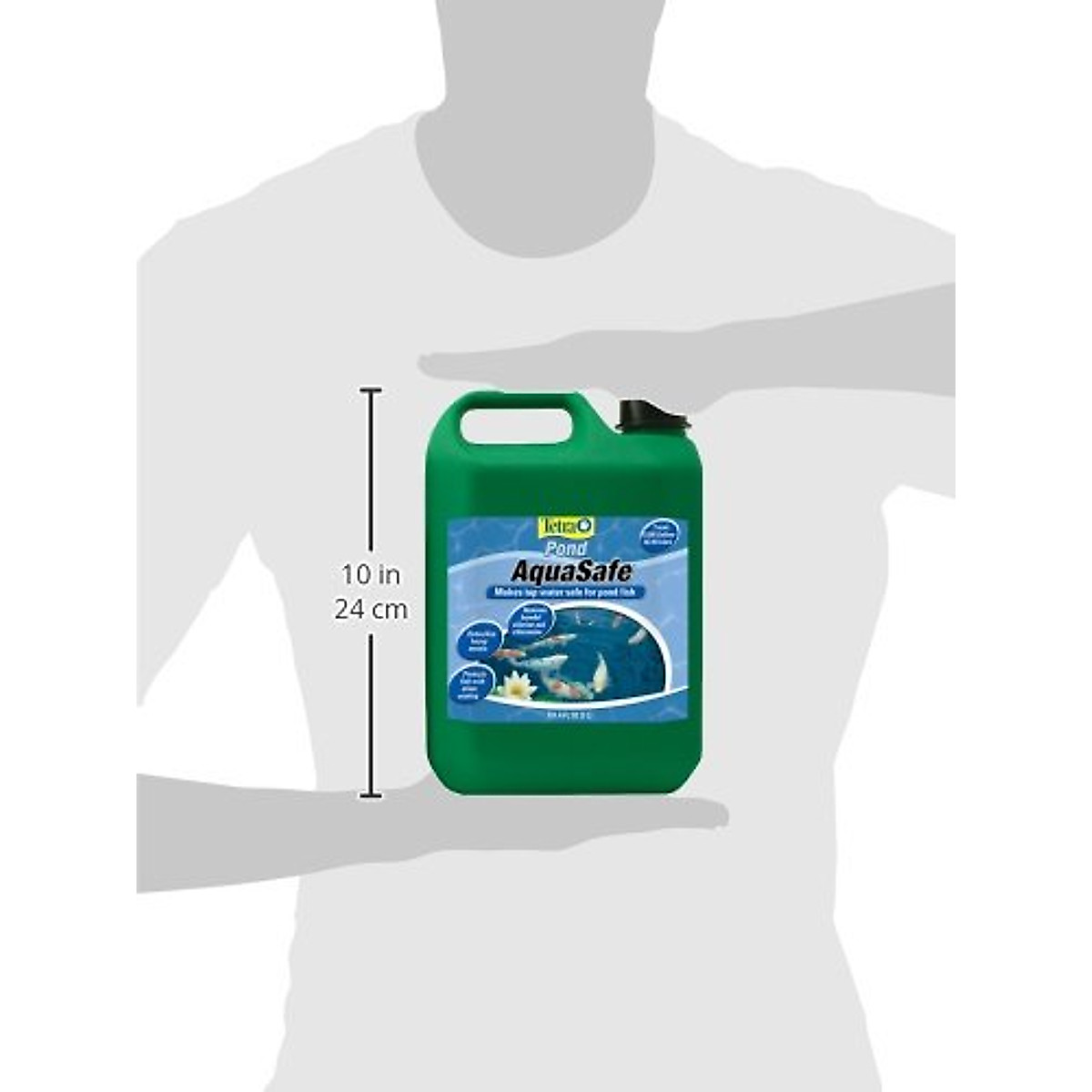 TetraPond AquaSafe 101.4 Ounces, Makes Tap Water Safe For Pond Fish