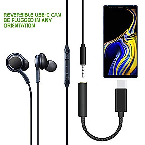 Cellet USBC Audio Adapter 3.5mm Stereo Convert Type-C to 3.5mm Audio Jack Headphone Adapter Extension Compatible to Galaxy S21 S20 S10 S9 S8 Note 20 10 9 MacBook Pro Air Pixel 6 Pro 5 4 3 XL iPad Pro