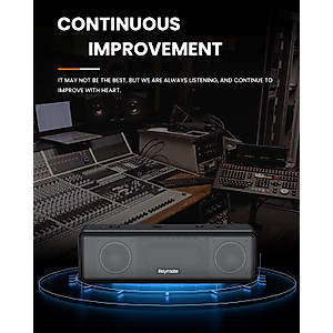 Raymate Bluetooth Speakers, HiFi Stereo Sound with DSP, 30W IPX7 Waterproof Speaker Wireless Bluetooth-V5.0, 1000mins Playtime, Portable Speaker for Home, Outdoor, Party