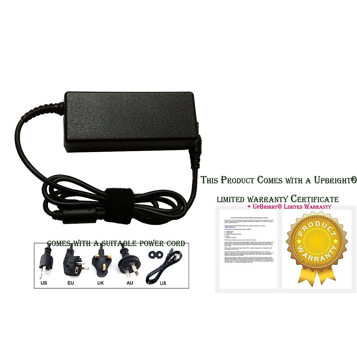 UpBright 48V AC/DC Adapter Compatible with Hoioto ADS-110DL-52-1 480072G ADS-110DL-52-1480072G for Dahua NVR Shenzhen Honor 48.0V 1.5A 48VDC 1500mA DC48V 48 VDC Switching Power Supply Cord Charger PSU