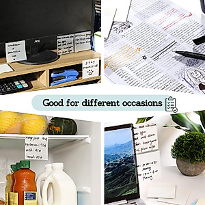 [1000 Sheets] Transparent Sticky Notes, 3x3 inch Clear Sticky Notes, Self-Adhesive Waterproof Translucent Sticky Notes for Annotation College School and Office Supplies