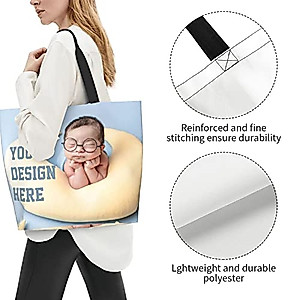 Custom tote bag Personalized Tote Bag Add Your Text Add Your Name Your Text Custom Tote Bag Custom Handbag Reusable for Women Girl