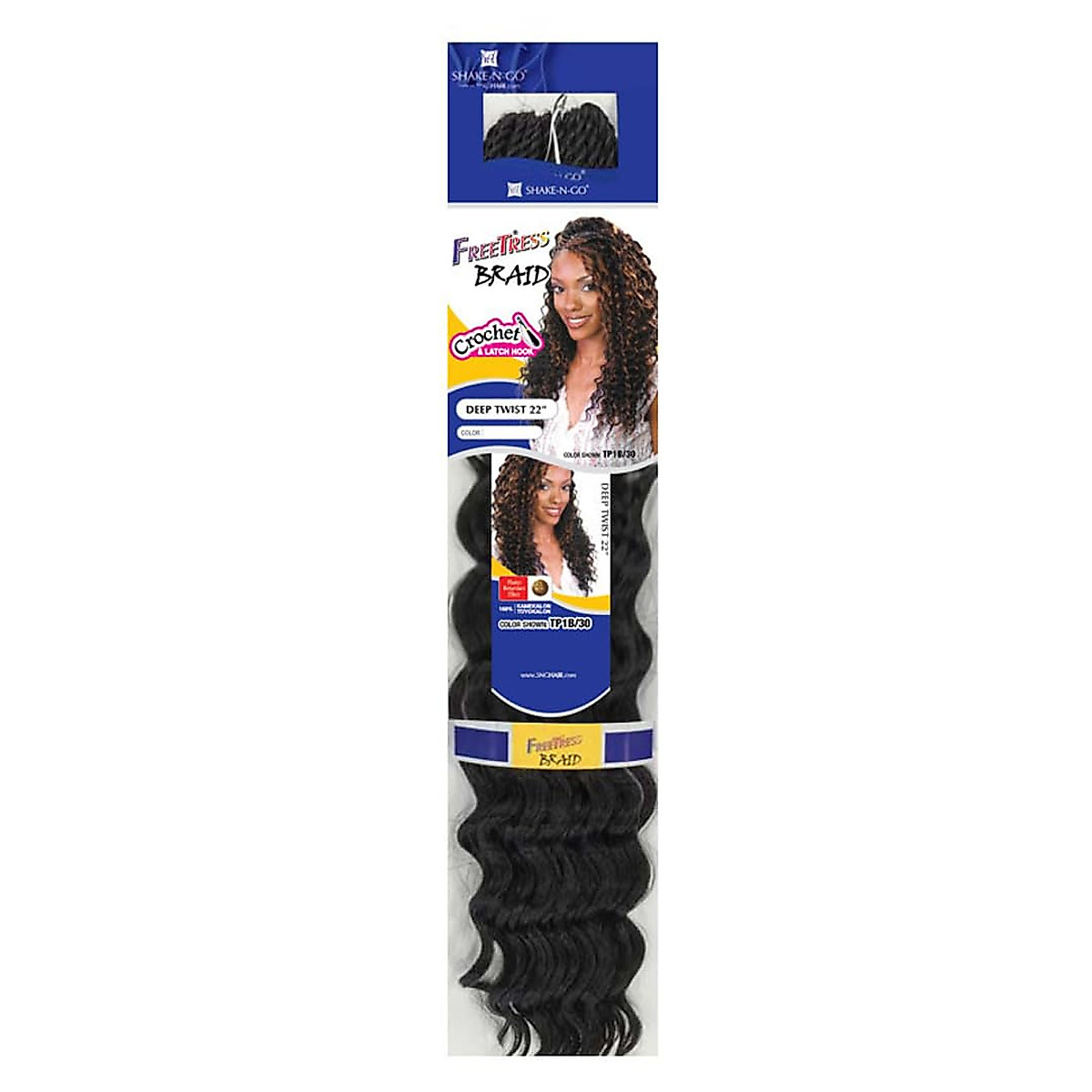 FreeTress Synthetic Hair Braids Deep Twist Bulk 22 (TT30) by Freetress