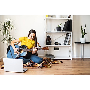 Speedee Music Embroidered Guitar Strap Kit - 1 US Map Camo Design Guitar Strap, 3 Guitar Picks, 2 Strap Locks, 1 Button Headstock Adaptor, and More - Strap Gift Set for Acoustic, Electric Guitars