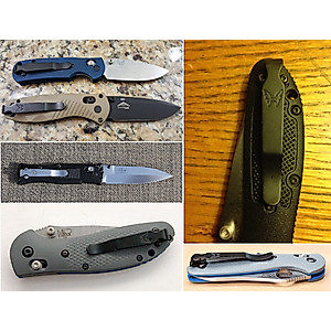 HAISDA Deep Carry pocket clips, Pocket Knife Clip for Knifemaker and DIY Folding Knives, Pack of 2