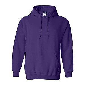 Gildan Men's Fleece Hoodie Sweatshirt, Style G18500, Multipack, Violet, 3X-Large