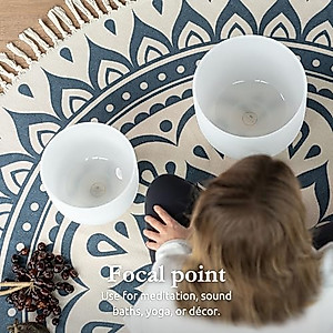 Meinl Sonic Energy Crystal Singing Bowl 9" A Note Brow Chakra, High-purity Quartz — for Meditation, ASMR, Sound Therapy, Yoga