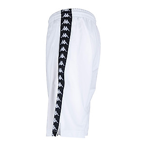 Kappa Banda Treadwell Shorts 3500920-A04, Mens, White/Black, S