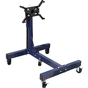 BIG RED AT26801UR Torin Steel Rotating Engine Stand with 360 Degree Rotating Head and Folding Frame, 3/4 Ton (1,500 lb), Blue