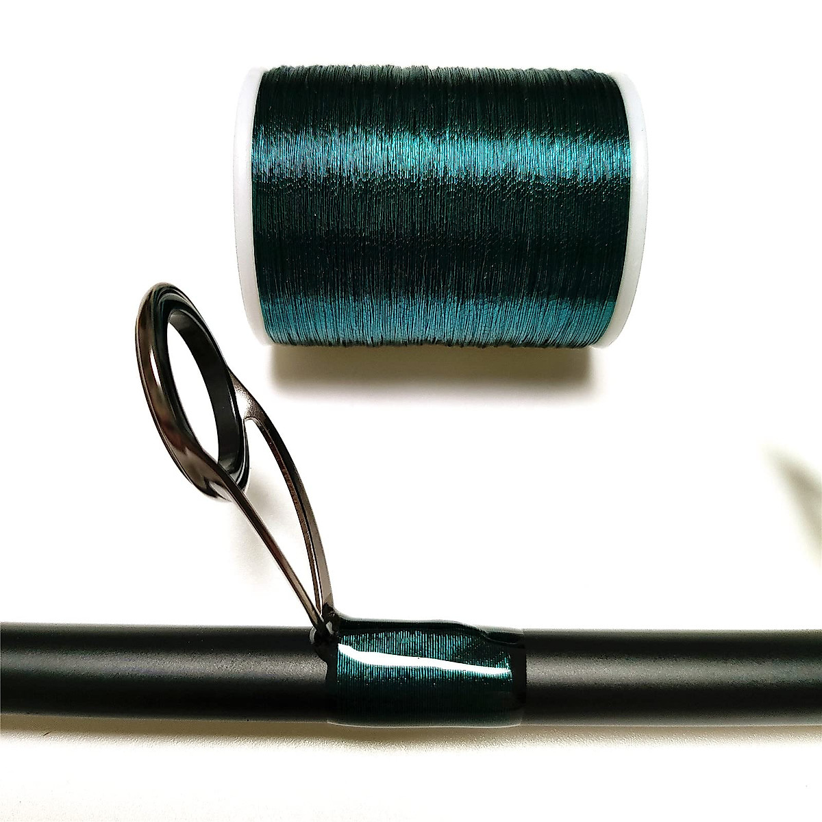 (8pcs*240yd) Kalavarma 240 Yards/Spool 220M Metallic Wrapping Thread for Fishing Rod Guide 8 Colors