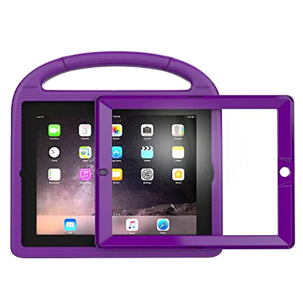 TOEVEK Kids Case for iPad 10th Generation 10.9 Inch, with Built-in Screen Protector and Pen Holder, Durable Shockproof Protective Cover for Apple iPad 10 Gen 10.9" 2022, Violet