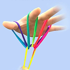 ibasenice 8 Pcs Cats Cradle String Hand String Tricks Game Finger String Toy Supplies for Kids Adults Party Stocking Stuffers