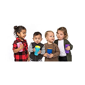 Playtex Baby Stage 2 Spoutless 360 Drinking Cups, Ages 1+, Leakproof, Spill Proof, Pink and Purple, 10 Ounce, 2 Count