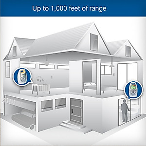 VTech DM223 Audio Baby Monitor with up to 1,000 ft of Range, Vibrating Sound-Alert, Talk-back Intercom, Digitized Transmission & Belt Clip (Renewed)