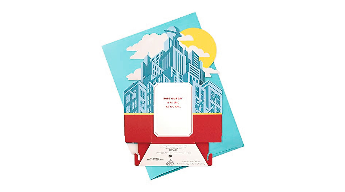 Hallmark Superman Pop Up Card - Celebrate with Music and 3D Wonder
