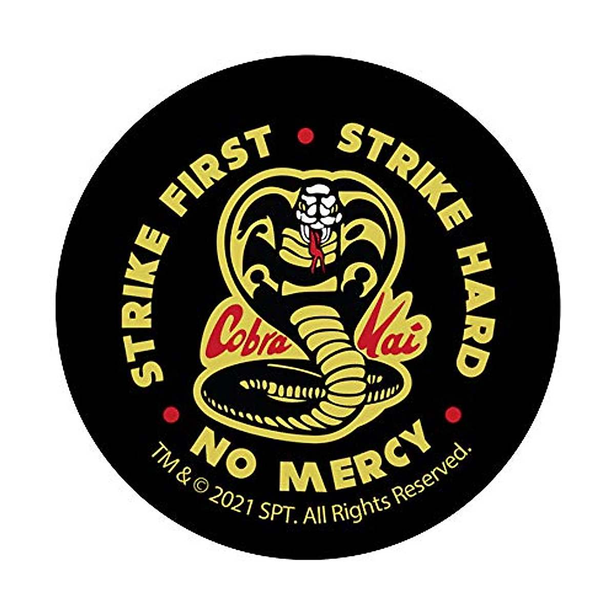 Cobra Kai Strike First Cobra Logo PopSockets Swappable PopGrip