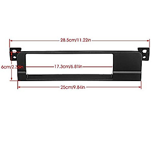 1 Din Car Radio Stereo Fascia Panel Frame Plate CD DVD Dash Audio Cover Trim Adapter Compatible with BMW 3 Series E46 1999-2006