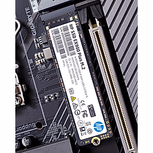 HP EX900 Plus 512GB NVMe PCIe M.2 Interface SSD, GEN 3 x 4, 8 Gb/s, 2280 3D NAND PC Internal Solid State Hard Drive Up to 3200 MB/s - 35M33AA#ABA