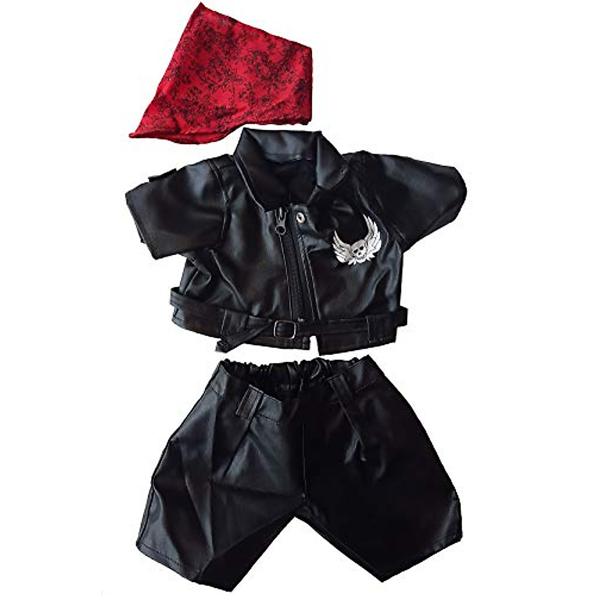 Easy Rider Biker Outfit Teddy Bear Clothes Fits Most 14" - 18" Build-a-bear and Make Your Own Stuffed Animals