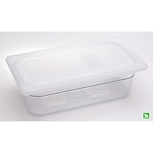 Rubbermaid Commercial Products Cold Food Soft Seal Lid, 1/3 Size, White, for Kitchen Restaurant Use