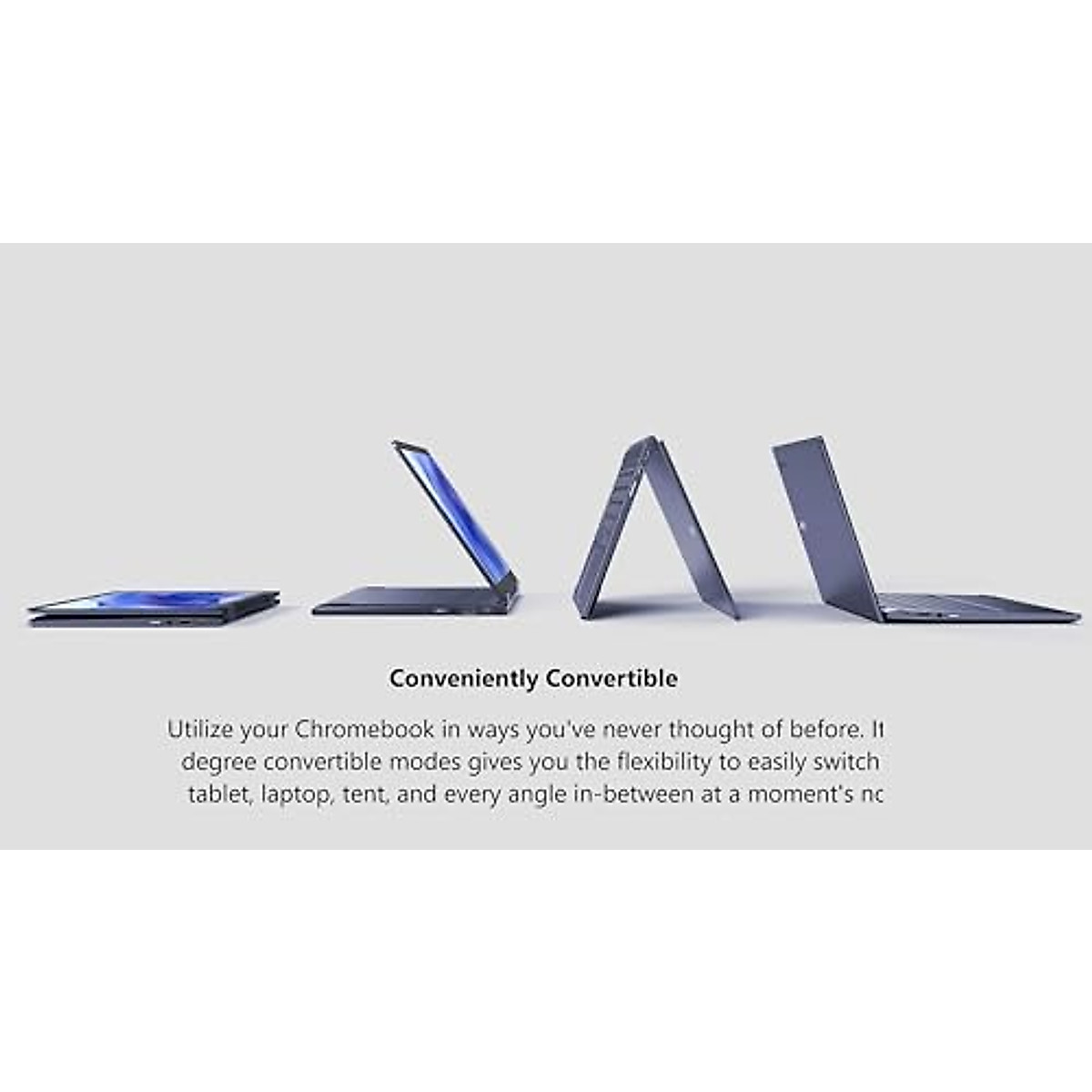 acer Chromebook Spin 714 CP714-1WN-53M9 Laptop Intel Evo Intel Core i5-1235U 14" 1920x1200 IPS Touch Display 8GB LPDDR4X 256GB SSD Wi-Fi 6E FHD MIPI Webcam Backlit Keyboard Chrome OS
