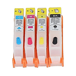 Fafeicy 4PCS Ink Cartridge,Permanent Chip Replacement Refill Ink Cartridge PP for Office (HP 934-935)