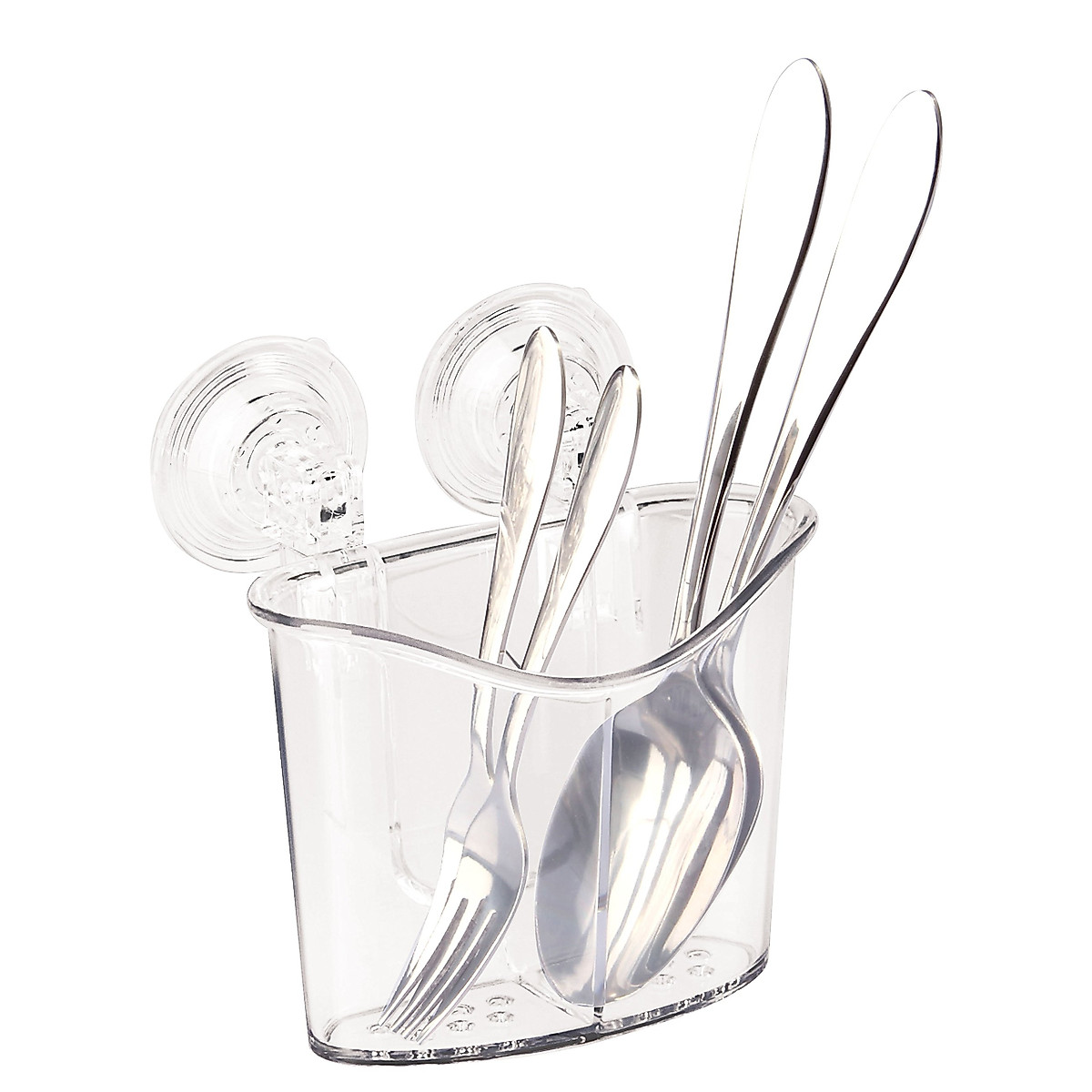 Better Houseware in-Sink Cutlery Holder, Large, Clear