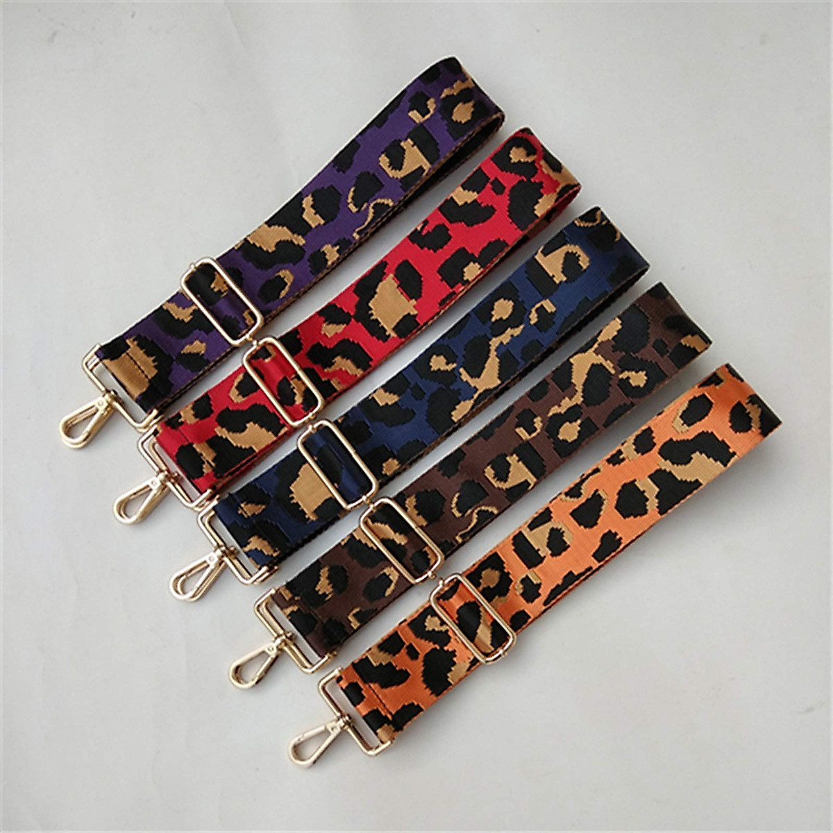 Beacone Wide Leopard Purse Strap Replacement Adjustable Crossbody Shoulder Bag Handbag Strap Belt