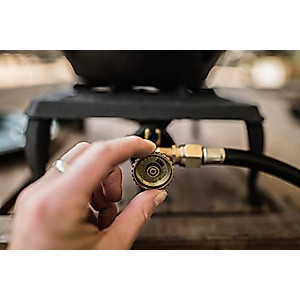 Stansport Single Burner Cast Iron Stove with Regulator Hose (208-100)