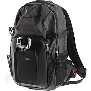 Navitech Action Camera Backpack & 50-in-1 Accessory Combo Kit with Integrated Chest Strap - Compatible with AKASO EK7000 Pro Action Camera