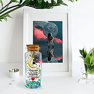 Anniversary Glow I Love You to the Moon and Back Message in a Bottle Presents Cute Romantic Gifts for Him Her Boyfriend Girlfriend Husband Wife Couples Fun Birthday Christmas Present Valentines Gift