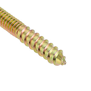 uxcell 1/4-20 x 2-1/4" Hanger Bolts Double Head Dowel Screw for Wood Furniture 10pcs