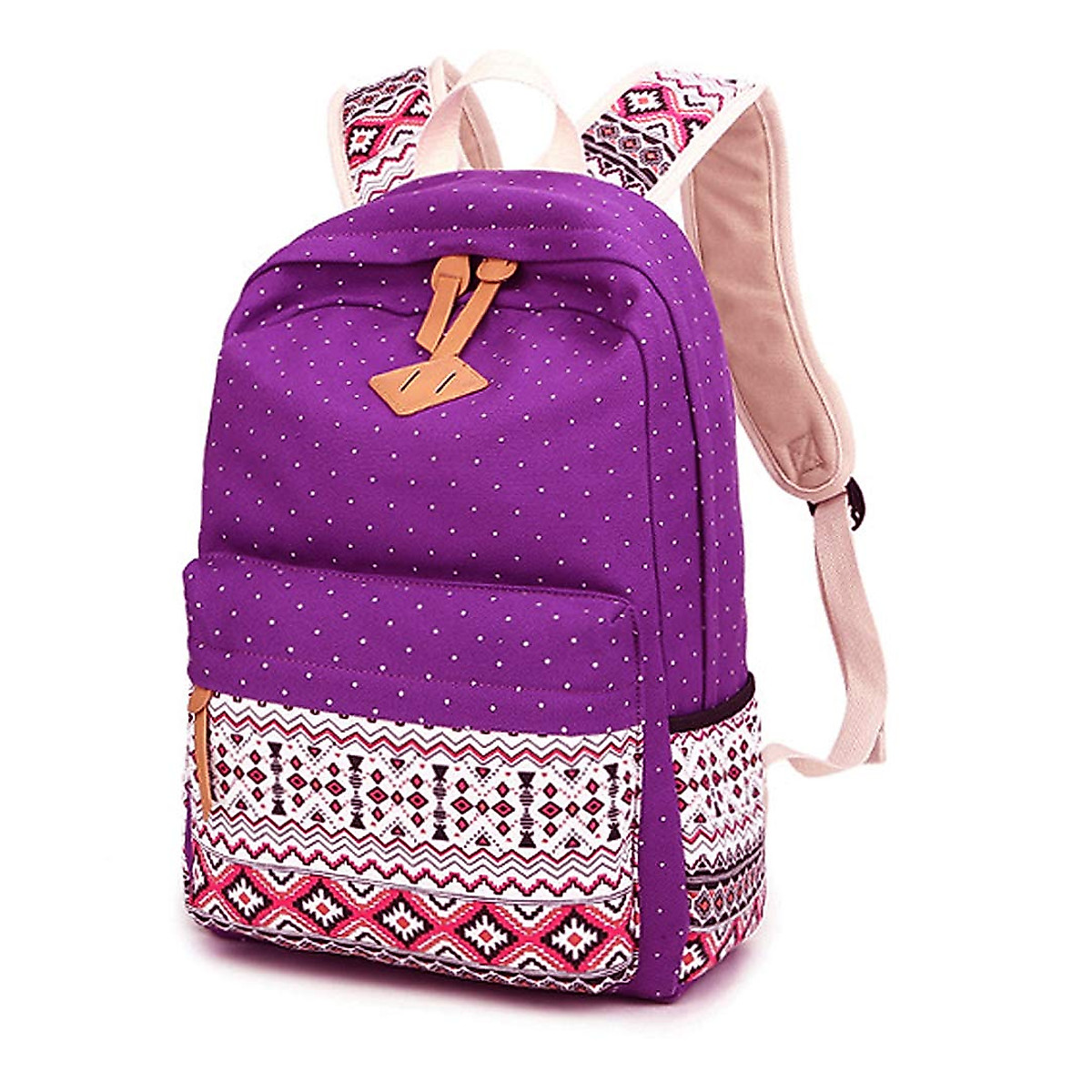LIZAIDA MENENDEZ Backpacks for Teen Girls Boys,School Student Bookbag Set,15.6" Laptop Backpack (Purple)
