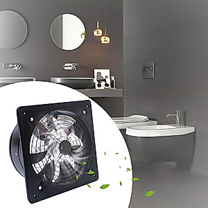 12 inch Ventilation Extractor Fan, 125W 2800r/min Exhaust Fan 110V 60Hz Low Noise Industrial Metal Axial Exhaust Commercial Air Blower Fan for Shop, Home Attic and Garage Ventilation Purposes