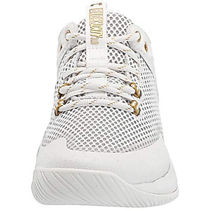 Under Armour Womens HOVR Block City Volleyball Shoe, White (103 White, 8.5 US