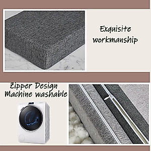 NENIUX Custom Size Bed Gap Filler, Mattress Extender Bolster Headboard Pillow Cushion for Split King Bed/Between Single Double Beds, Sofa Slit Plug/Seam Stopper