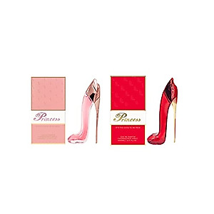EB C Princess High Heel Shoes Red & Pink Eau de Parfum for Women, 85 ML, 2.9 FL OZ (Pack of 2)